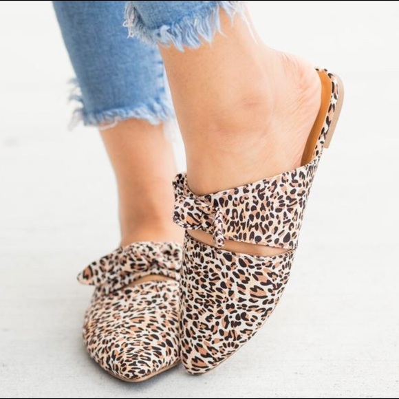 Shoes | Leopard Print Loafer Mules | Poshmark